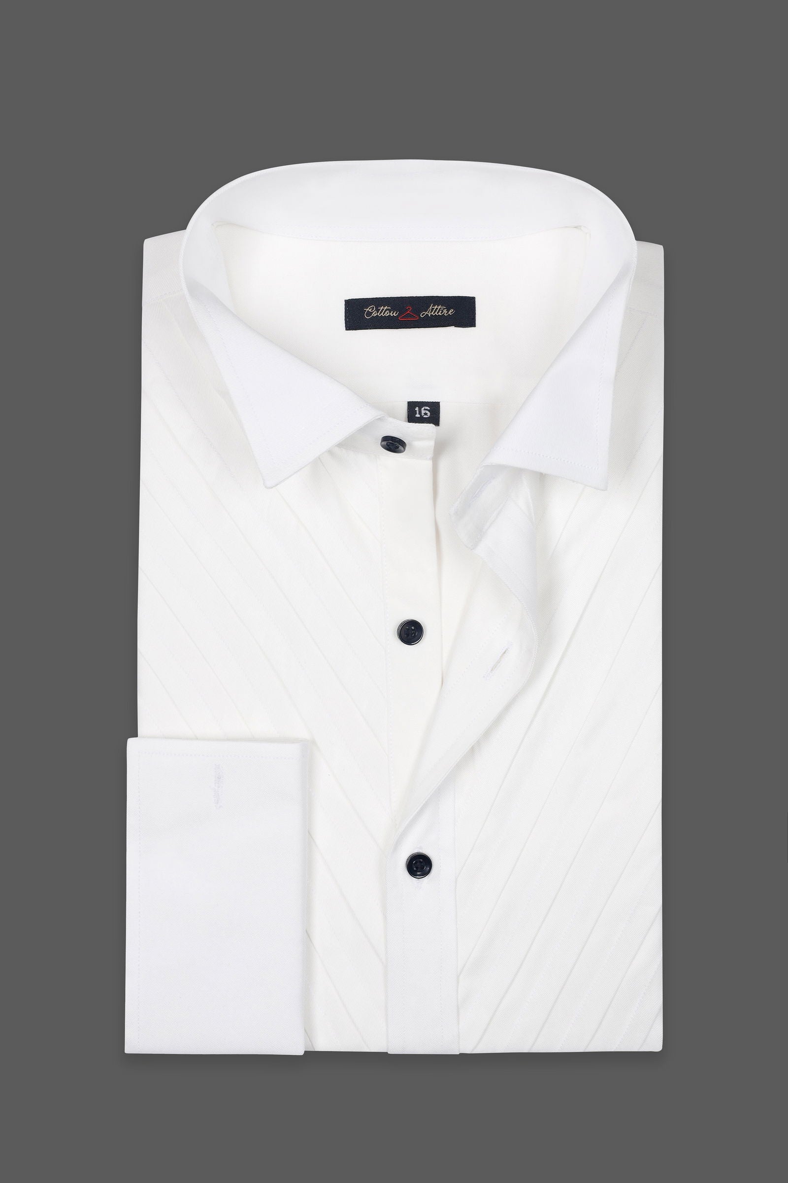 V-Shaped Collar Tuxedo Shirt