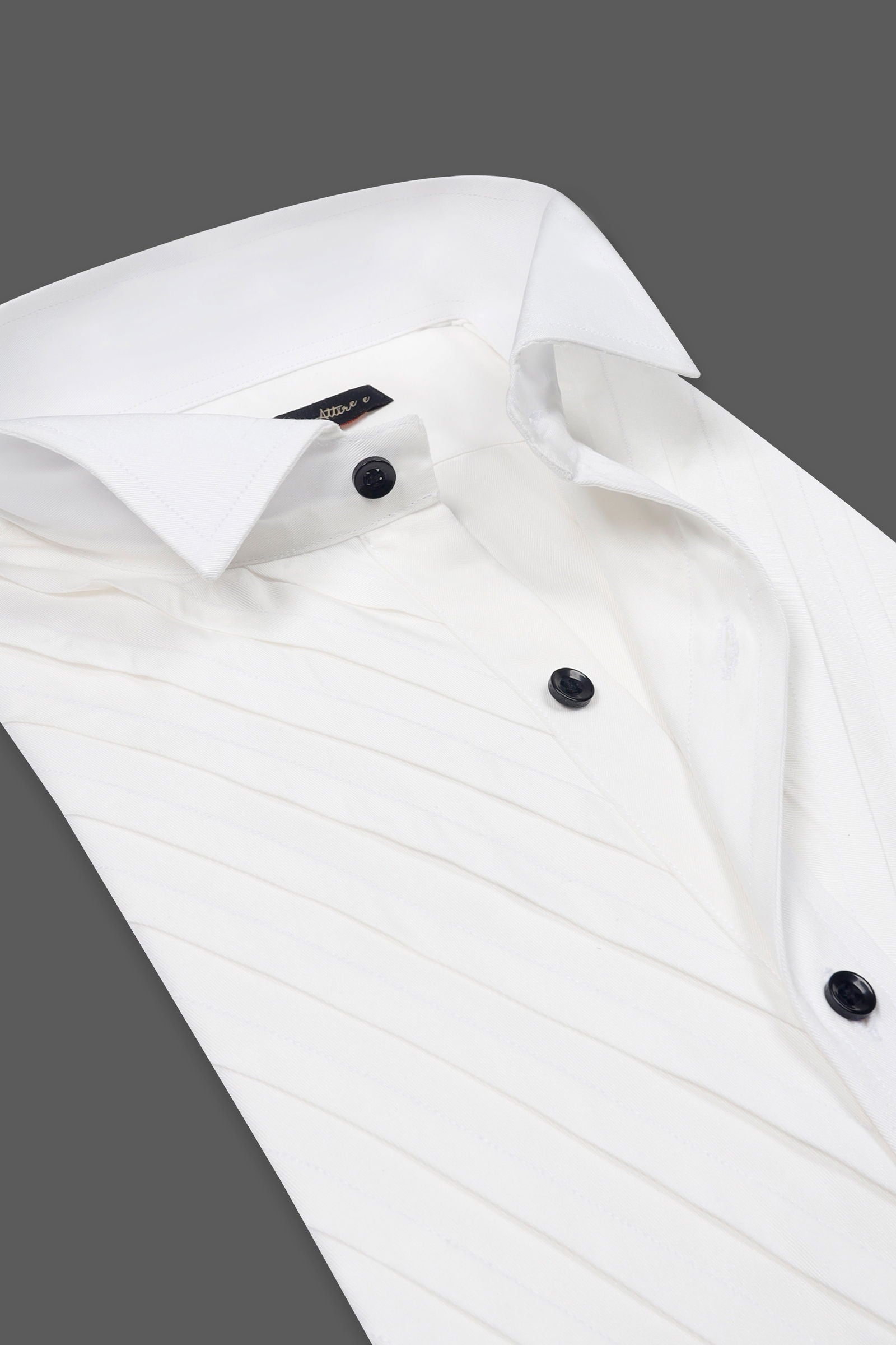 V-Shaped Collar Tuxedo Shirt